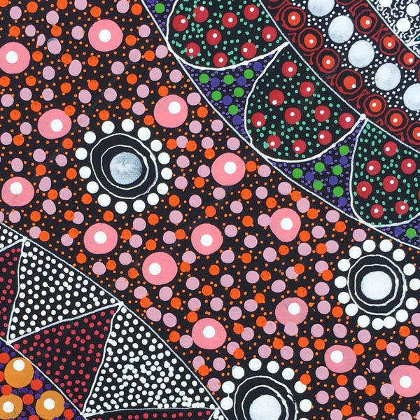 Small dot painting by Tanya Bird Mpetyane - Utopia Lane Gallery